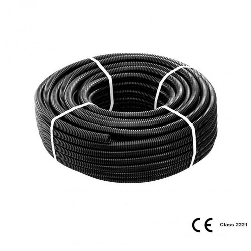 TUBO IN PVC CORRUGATO NERO 20MM VENDITA AL METRO