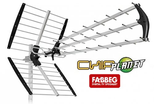 CHIP PLANET - FABBEG MINI ANTENNA TV UHF 10DB FILTRO 5G NUOVO MODELLO